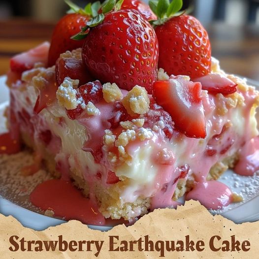 👉Strawberry Earthquake Cake – Recipes on a Budget