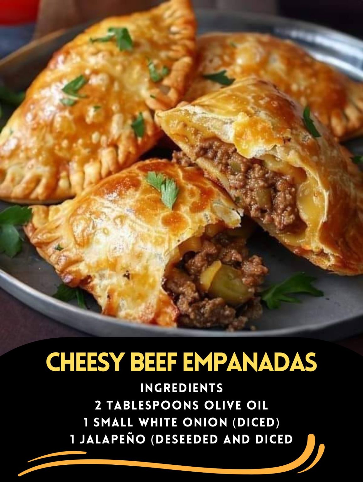 👉Cheesy Beef Empanadas – Recipes on a Budget