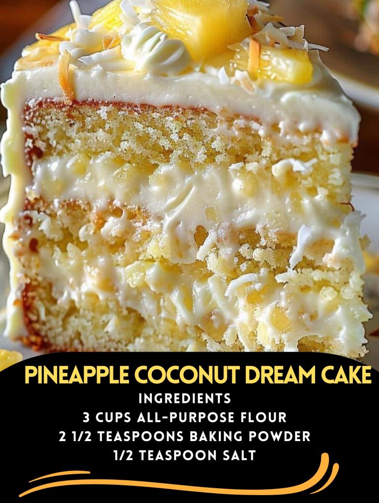 👉Pineapple Coconut Dream Cake – Recipes on a Budget