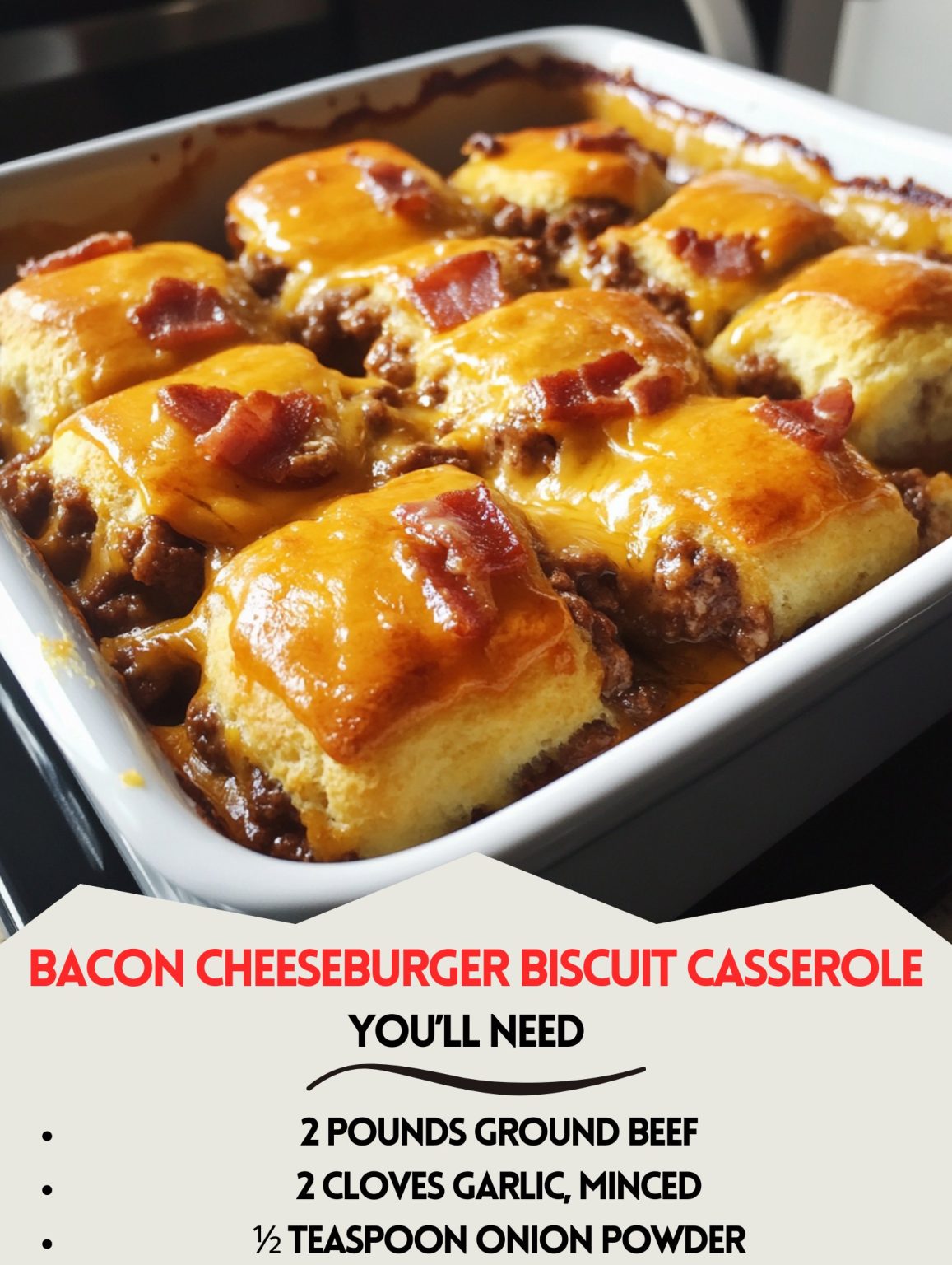 👉BaconCheeseburgerBiscuitCasserole – Recipes on a Budget