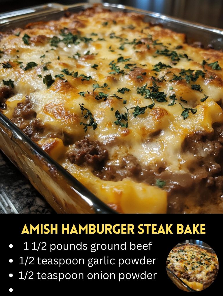 👉Amish Hamburger Steak Bake – Recipes on a Budget