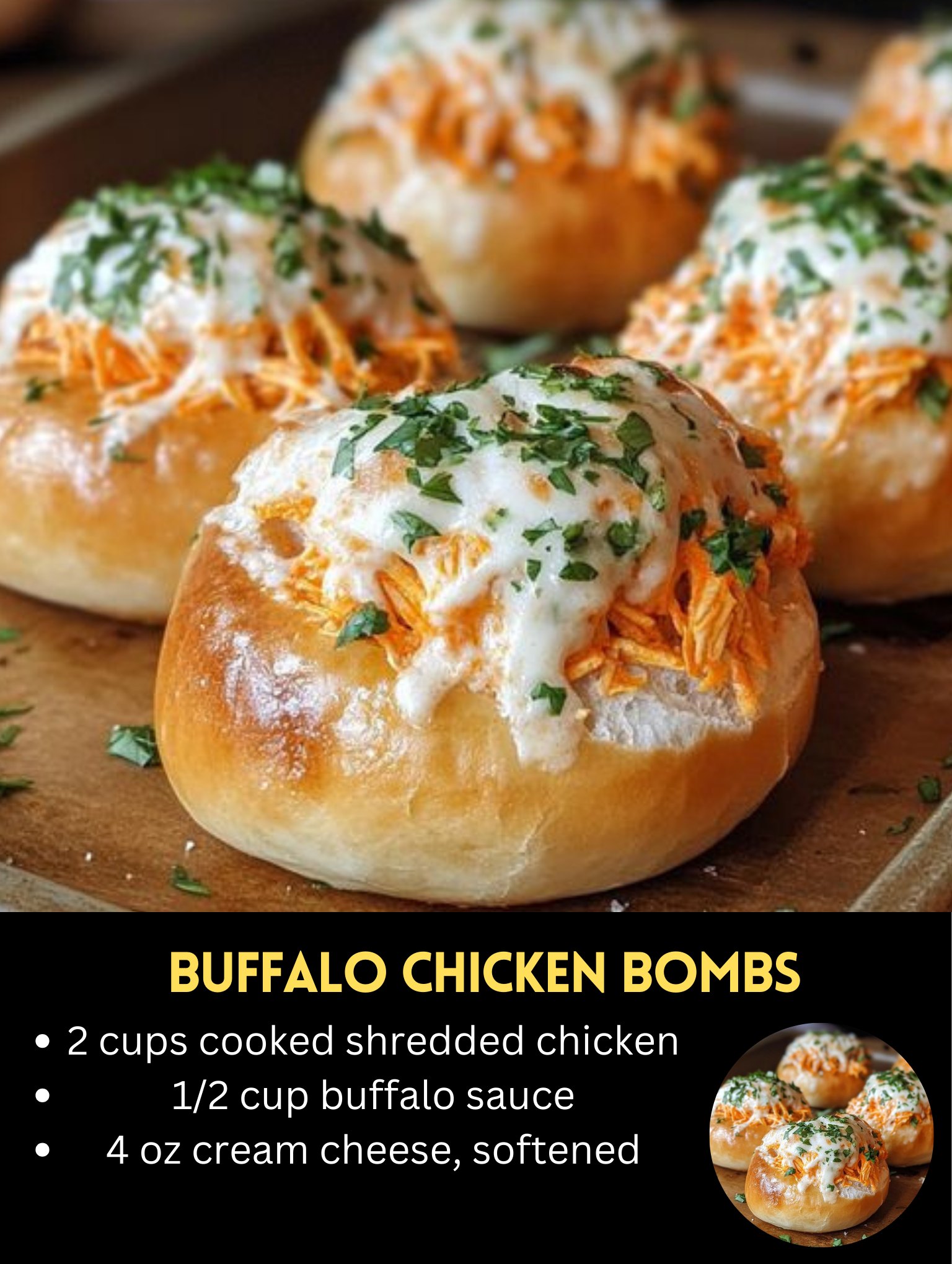 👉Buffalo Chicken Bombs – Recipes on a Budget
