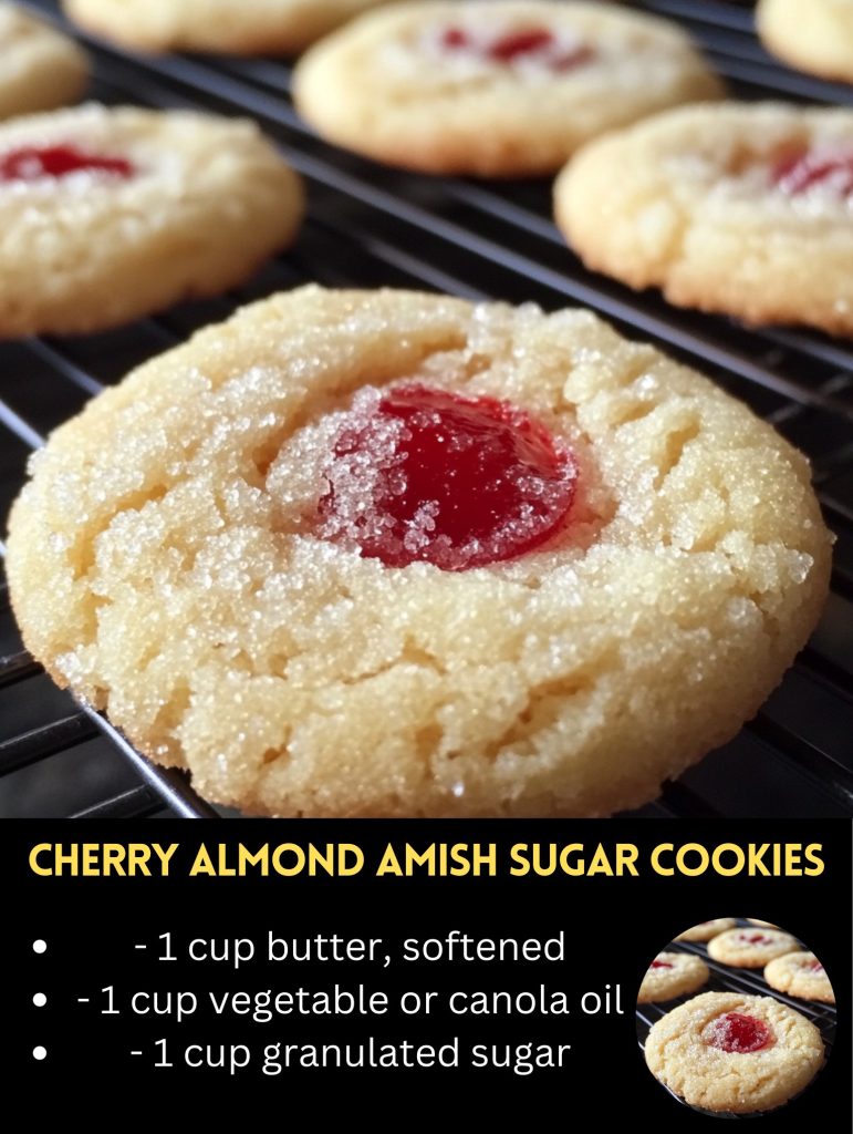 👉Cherry Almond Amish Sugar Cookies – Recipes on a Budget