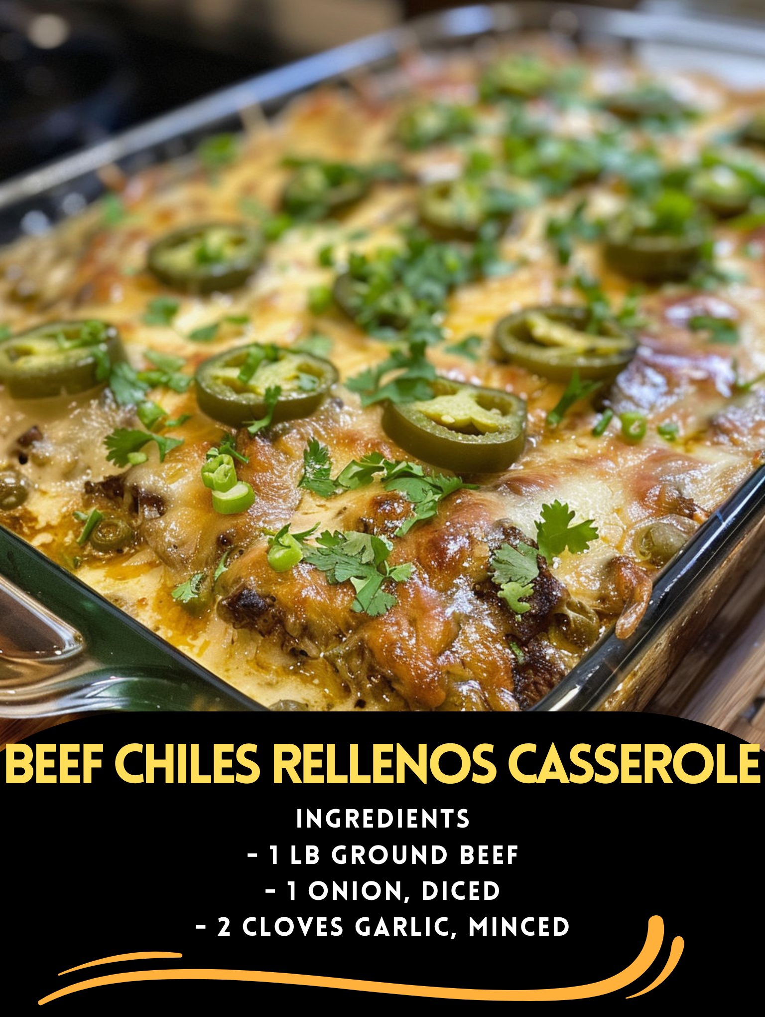 👉Baked Beef Chiles Rellenos Casserole – Recipes on a Budget