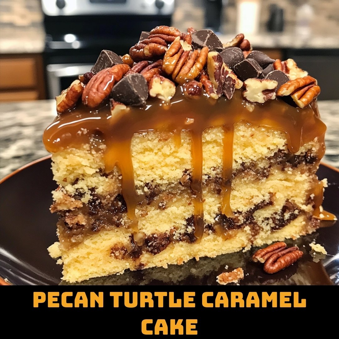 Pecan Turtle Caramel Cake – Recipes on a Budget