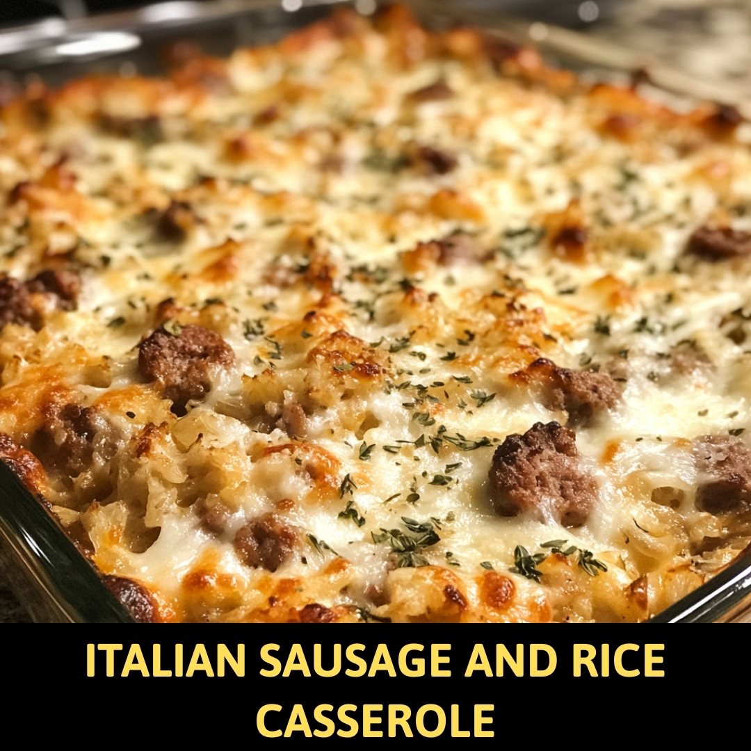 👉Italian SausageRice Casserole – Recipes on a Budget