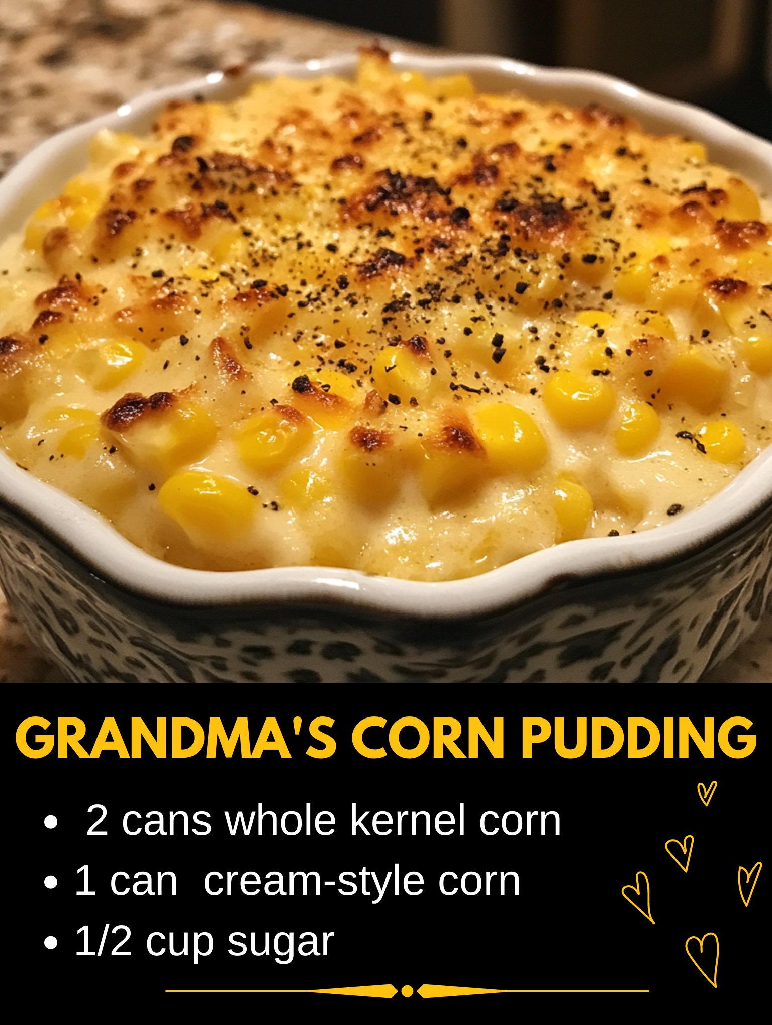 👉Grandma CornPudding – Recipes on a Budget