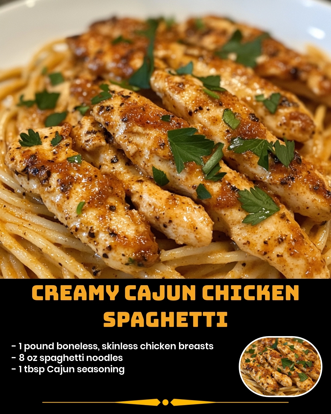 👉Creamy CajunChickenSpaghetti – Recipes on a Budget