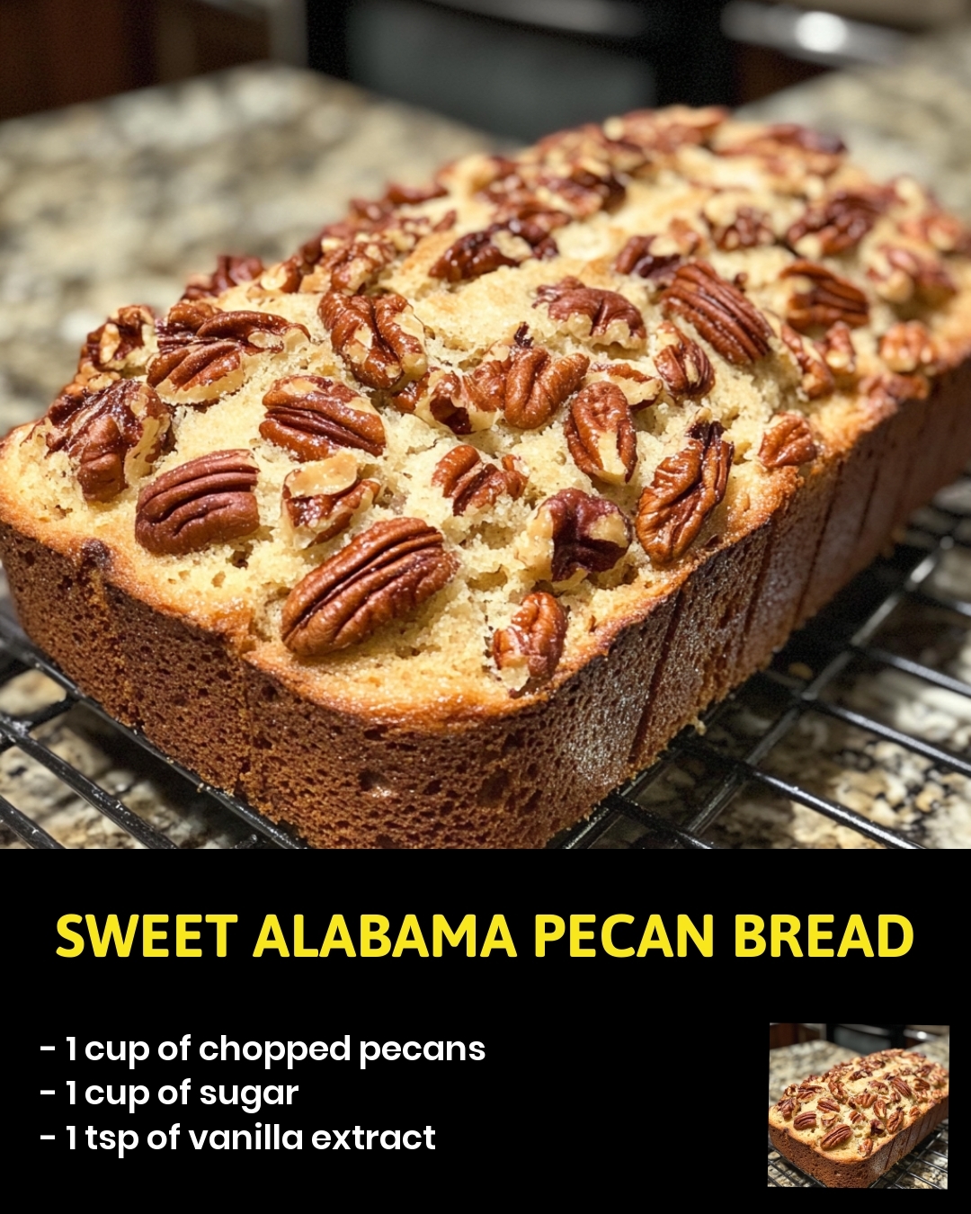 SweetAlabama Pecan Bread – Recipes on a Budget