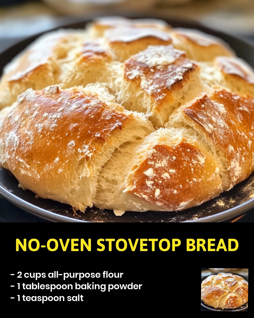 👉 NoOven Stovetop Bread – Recipes on a Budget