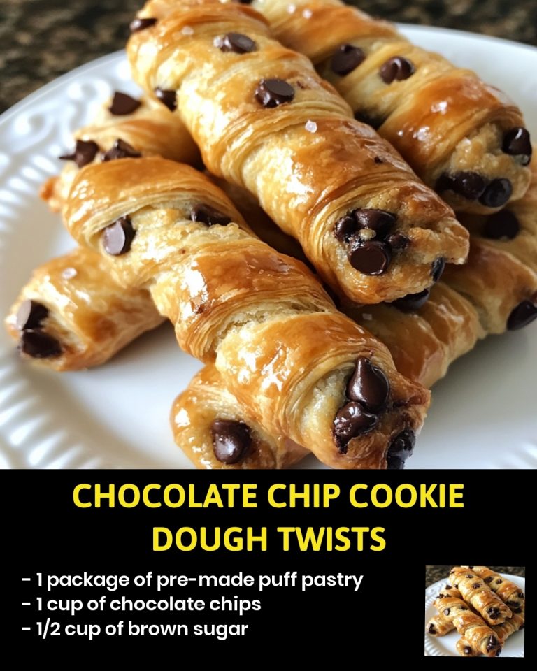 👉Chocolate Chip Cookie Dough Twists – Recipes on a Budget