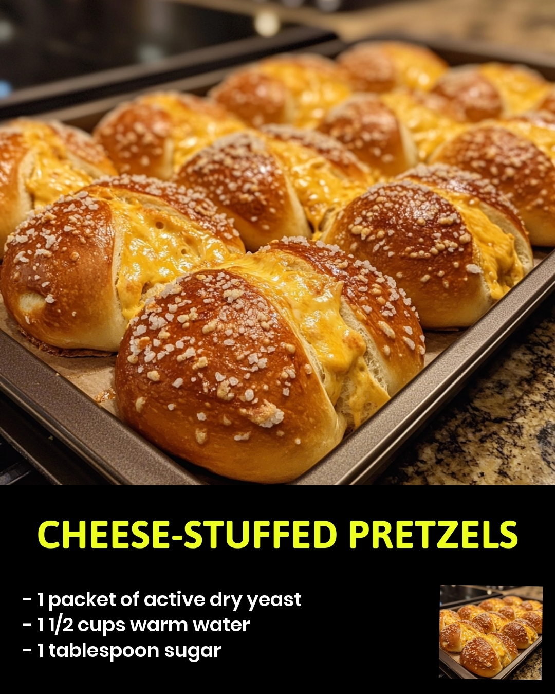 👉Cheese-Stuffed Pretzels – Recipes on a Budget