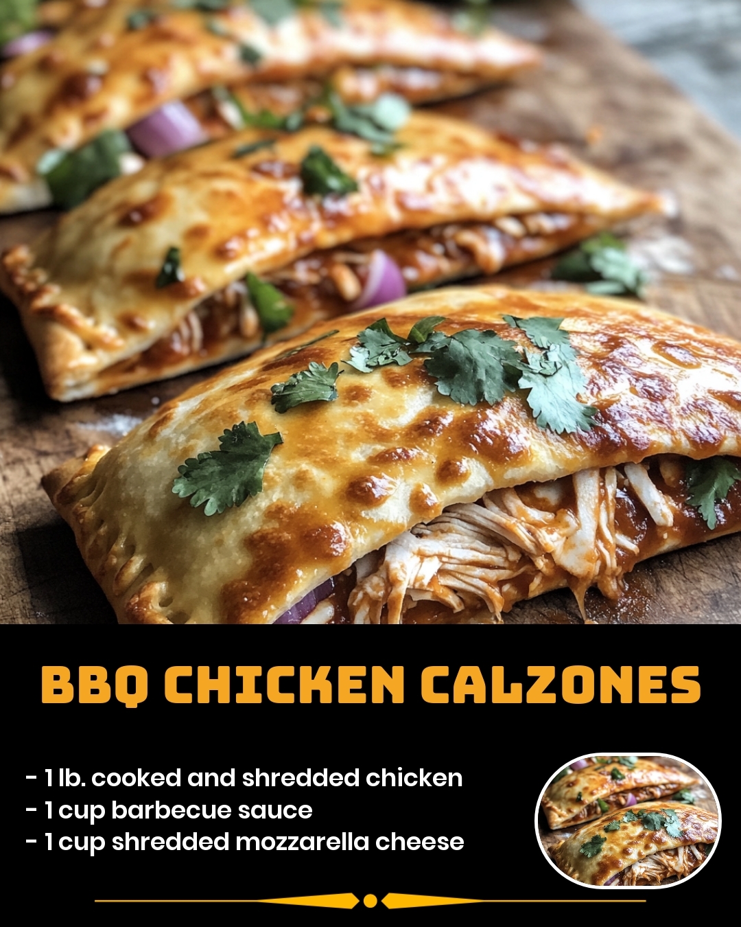 👉BBQChicken Calzones – Recipes on a Budget