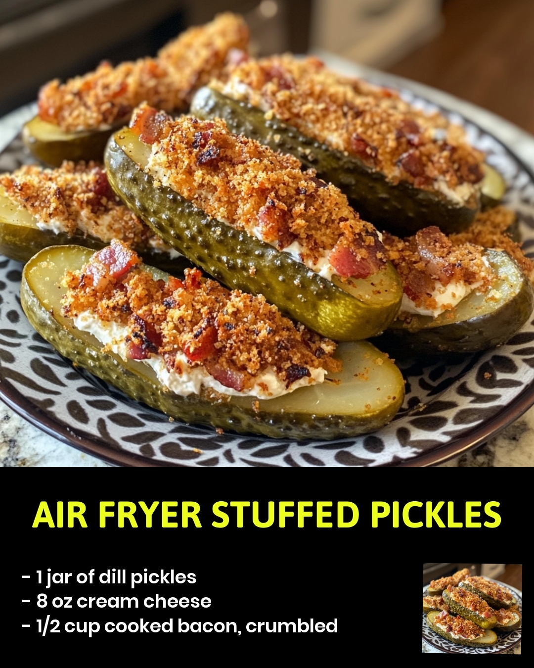 👉Air Fryer Stuffed Pickles – Recipes on a Budget