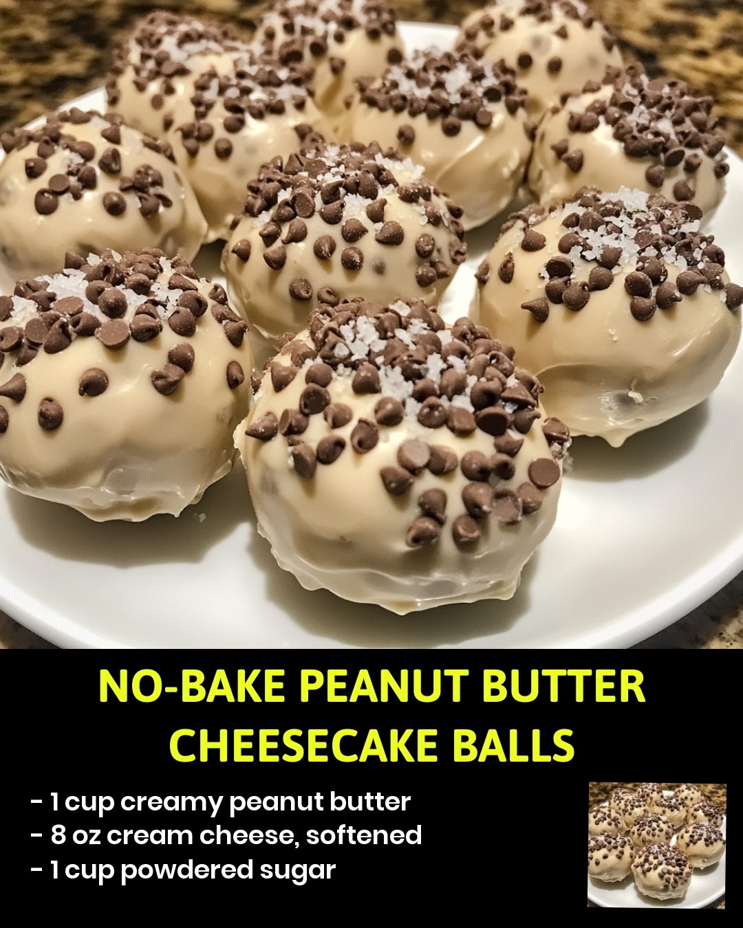 👉No-Bake Peanut Butter Cheesecake Balls – Recipes on a Budget